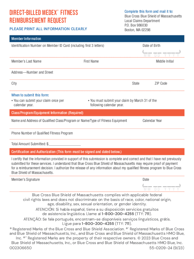 Fillable Online Medex Summary of Benefits - HR Harvard Fax Email Print ...