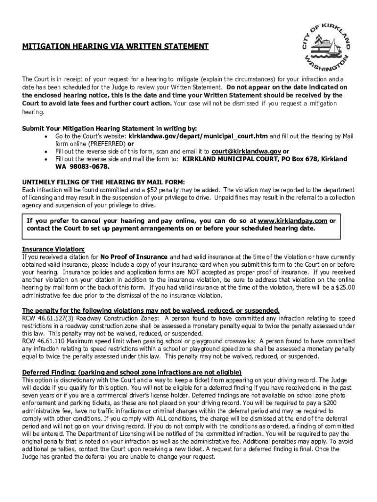 Fillable Online HBM Mitigation Form. HBM Mitigation Form Fax Email ...