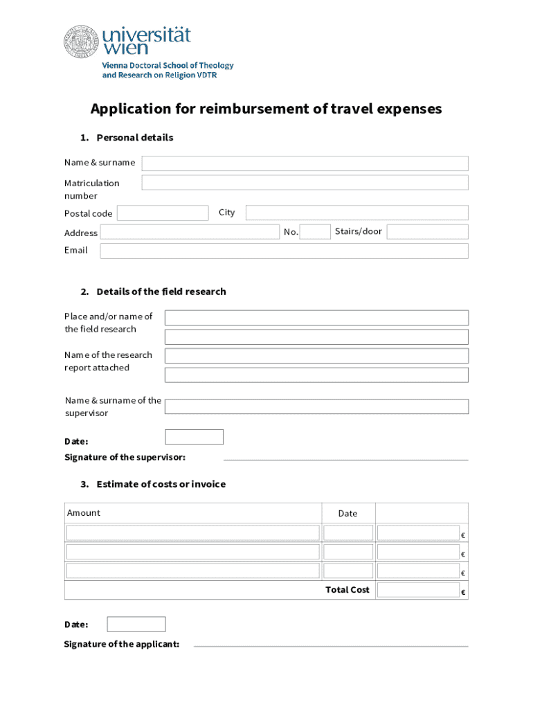 Fillable Online Travel Expense Report Step-by-Step Instructions ...