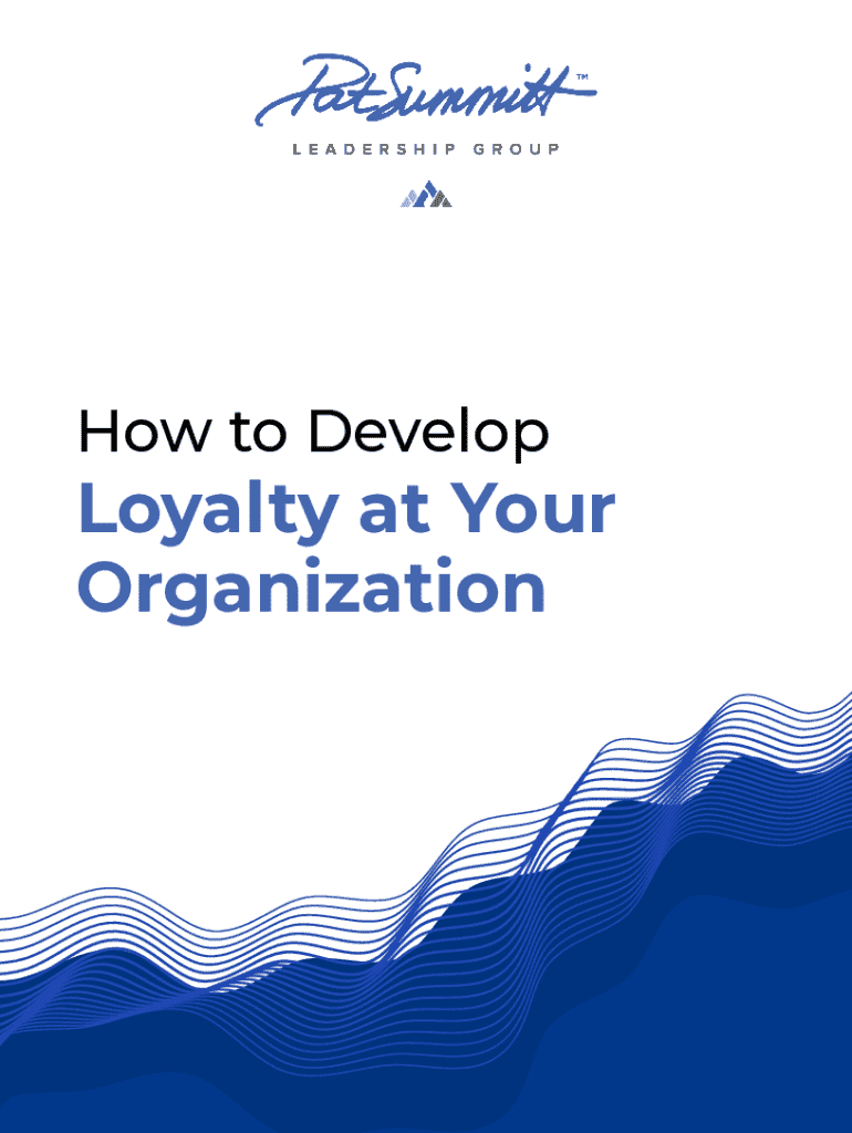 Fillable Online 5 ways to foster employee loyalty (and why you should ...