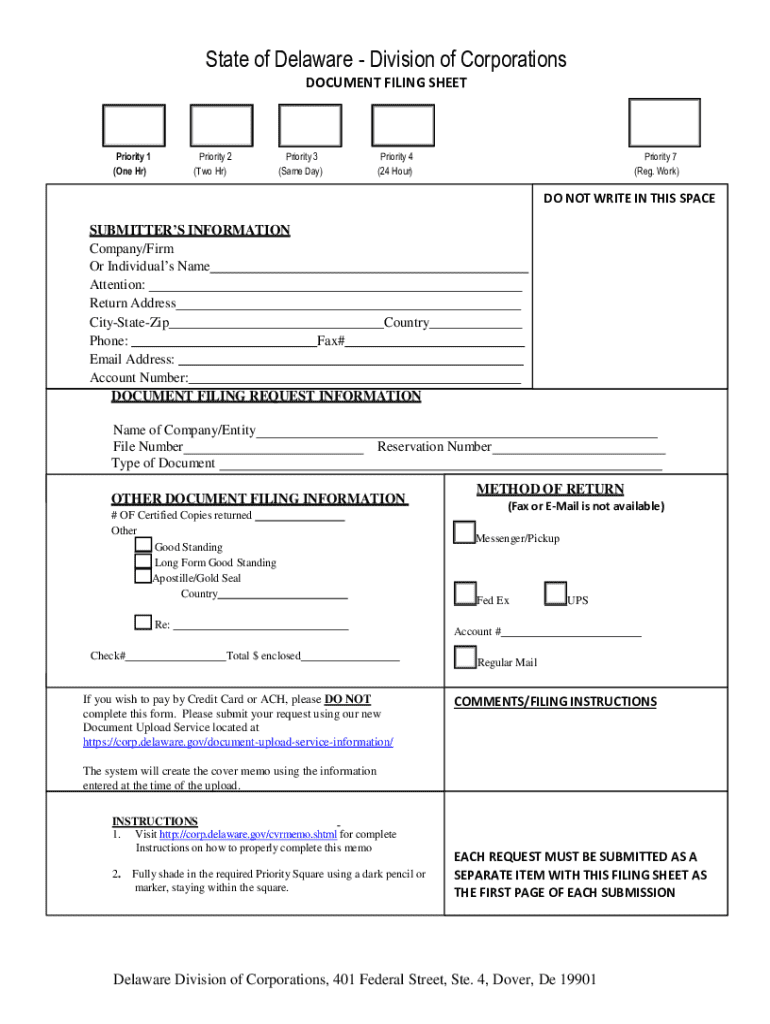 Fillable Online Delaware Certificate Of Dissolution Short Form Fax ...