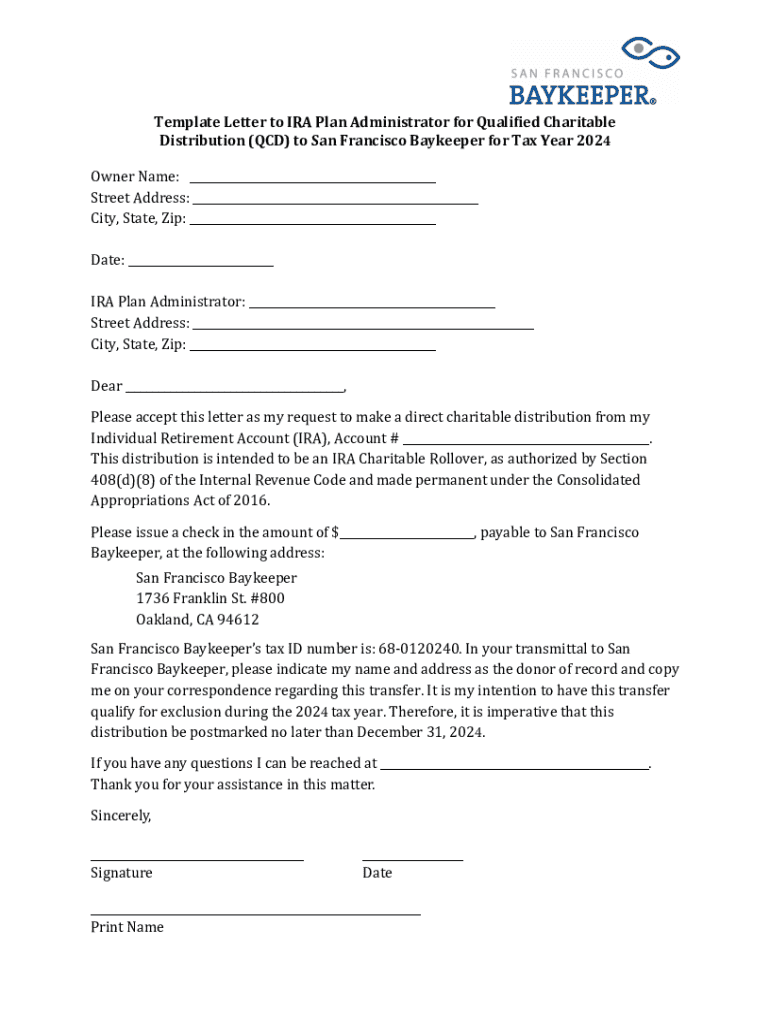 Fillable Online Sample-Letter-to-IRA-Plan-Administrator-for-Qualified- ... Fax Email Print ...