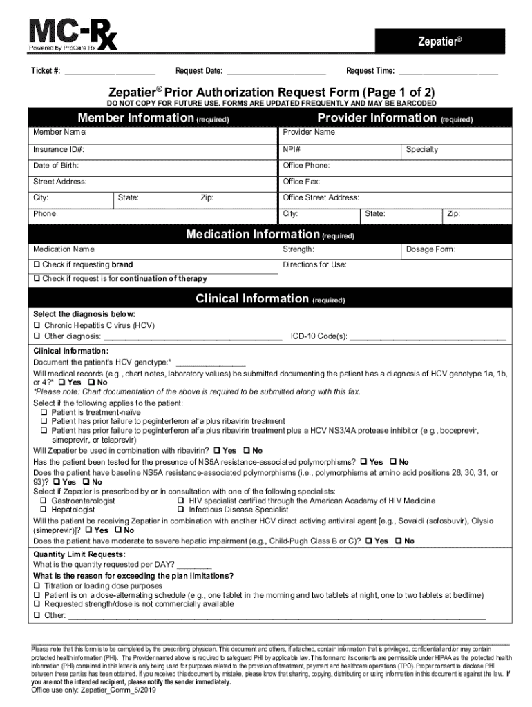 Fillable Online Coverage Determination Request Form Page 1 Of 2 Medicare Fax Email Print
