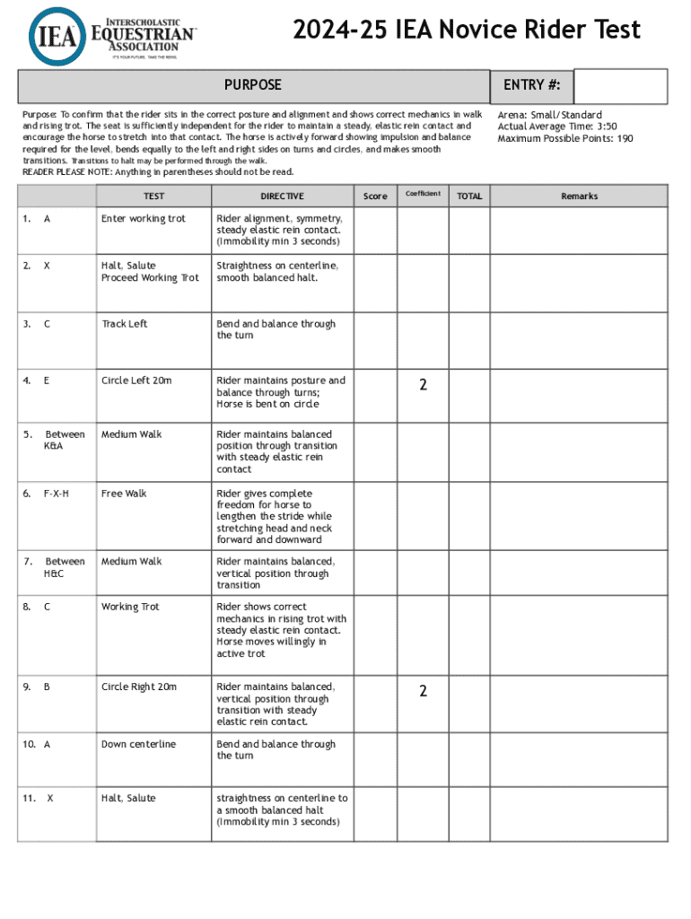 Fillable Online FREE Dressage Rider Assessment... - Amelia Newcomb ...