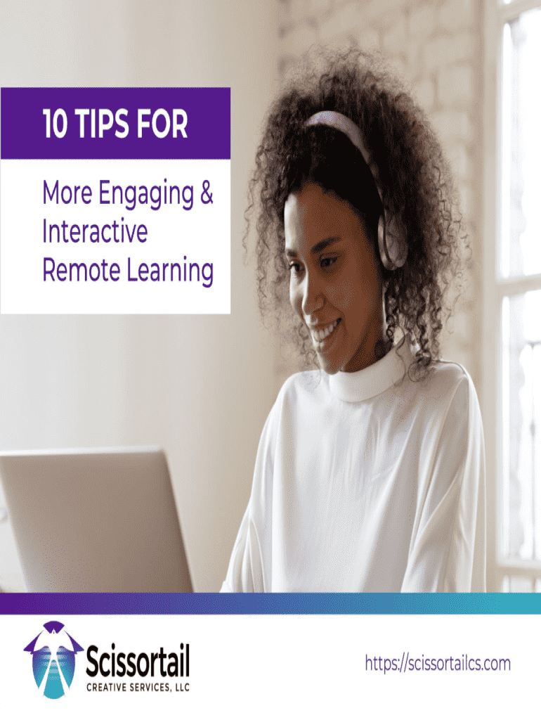 Fillable Online 10 Tips for More Engaging and Interactive Remote Learning. remote learning Fax ...
