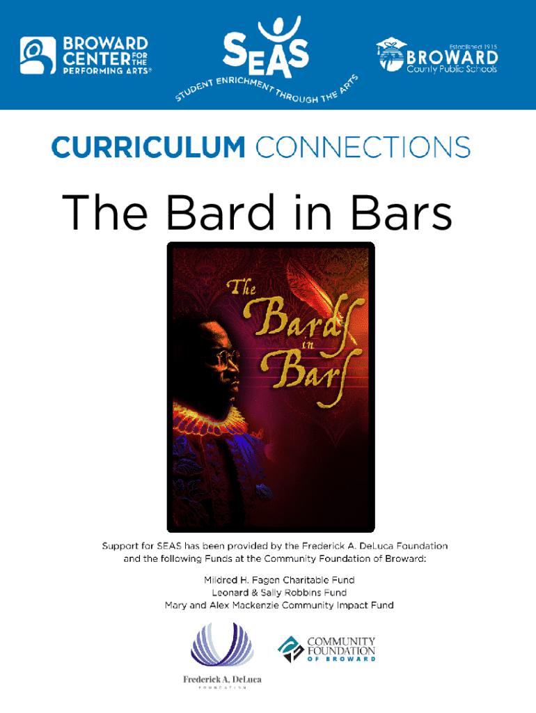 Fillable Online The Bard in Bars Fax Email Print - pdfFiller