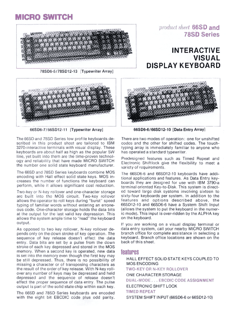 Fillable Online INTERACTIVE VISUAL DISPLAY KEYBOARD Fax Email Print ...