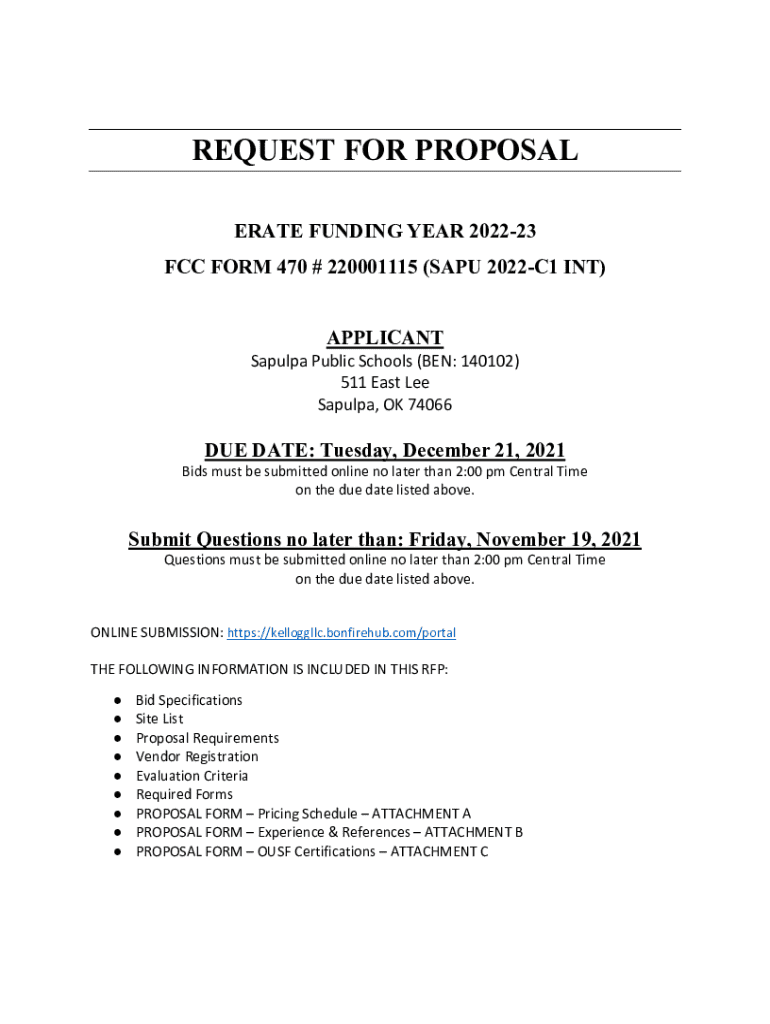 Fillable Online FY22 FCC Form 470 Services Guiding Statements Table Fax ...