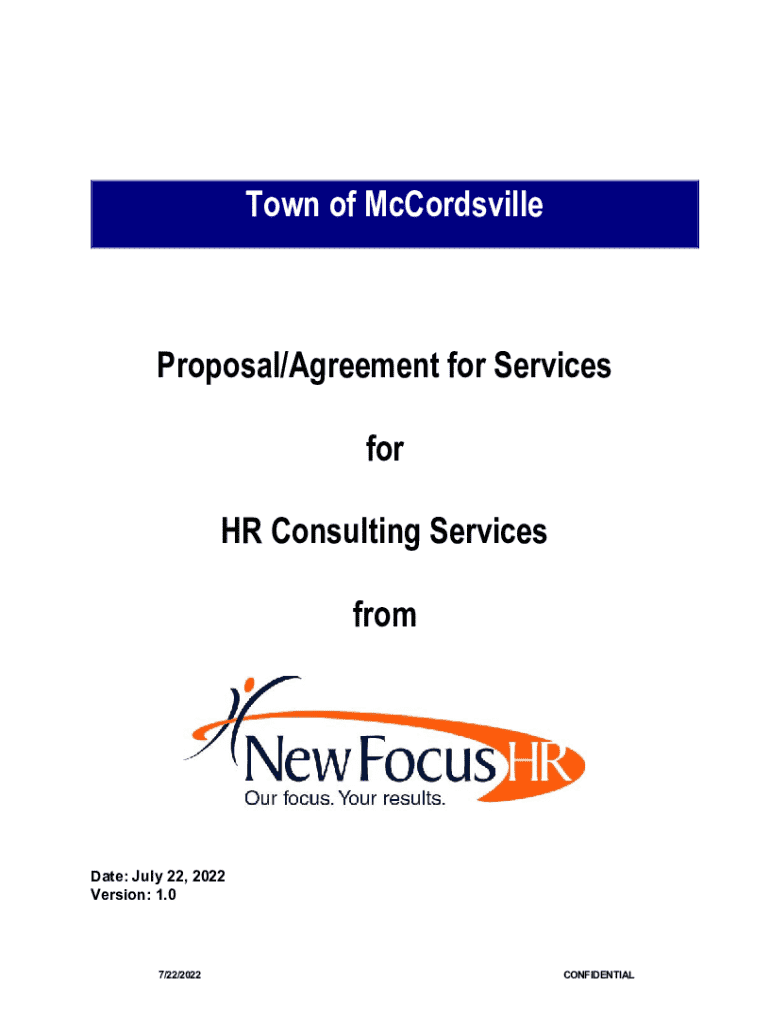 Fillable Online Proposal/Agreement for Services for HR Consulting ... Fax Email Print - pdfFiller