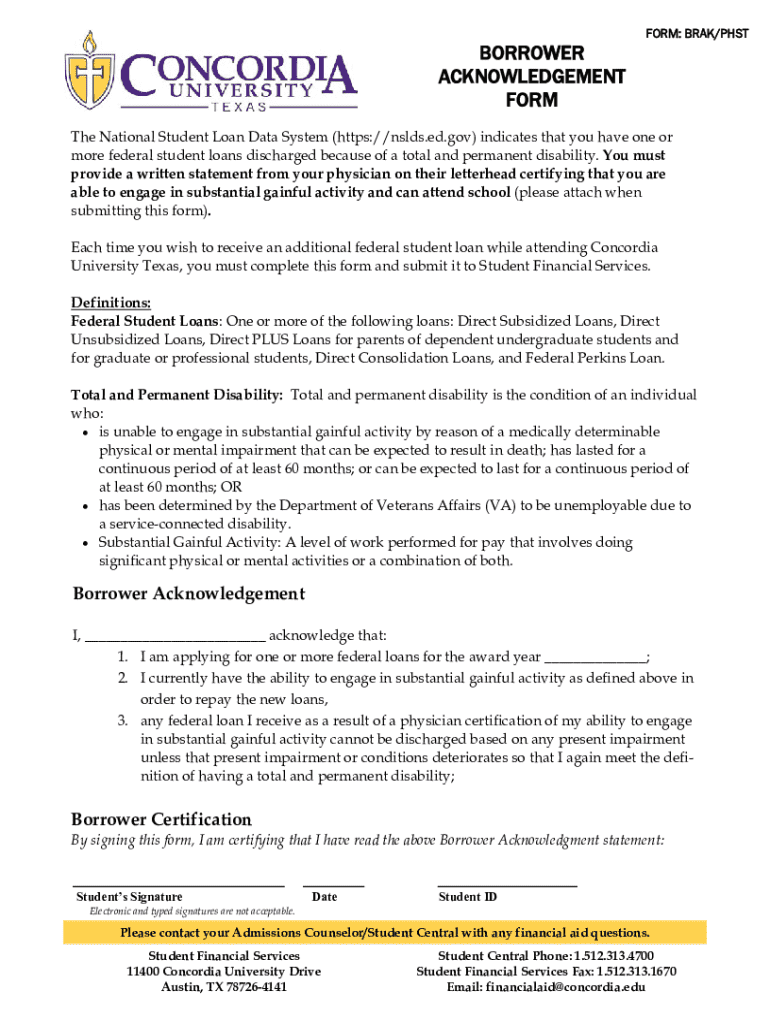 Fillable Online Borrowers-Acknowledgement-of-Obligation-Form. ... Fax ...