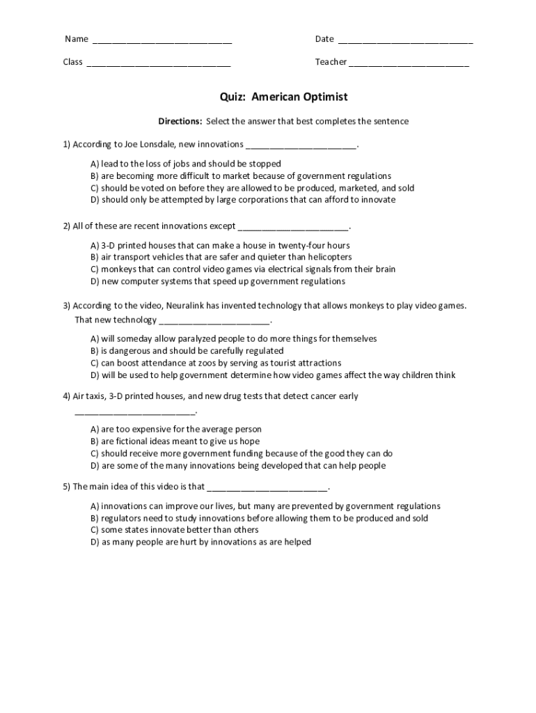 Fillable Online A Conversation with American Optimist, Joe Lonsdale Fax Email Print - pdfFiller