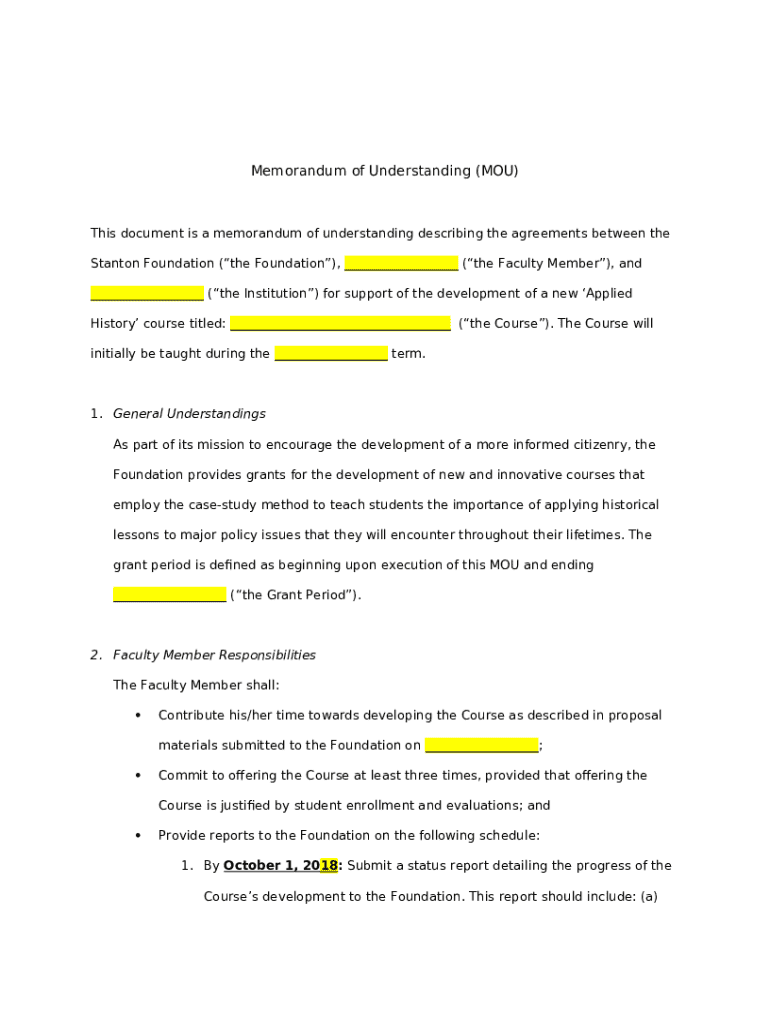 Supportive housing sample Memorandum of Understanding Doc Template ...