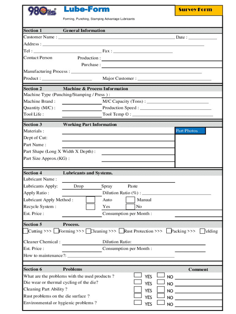 Fillable Online Lube-Form Fax Email Print - pdfFiller