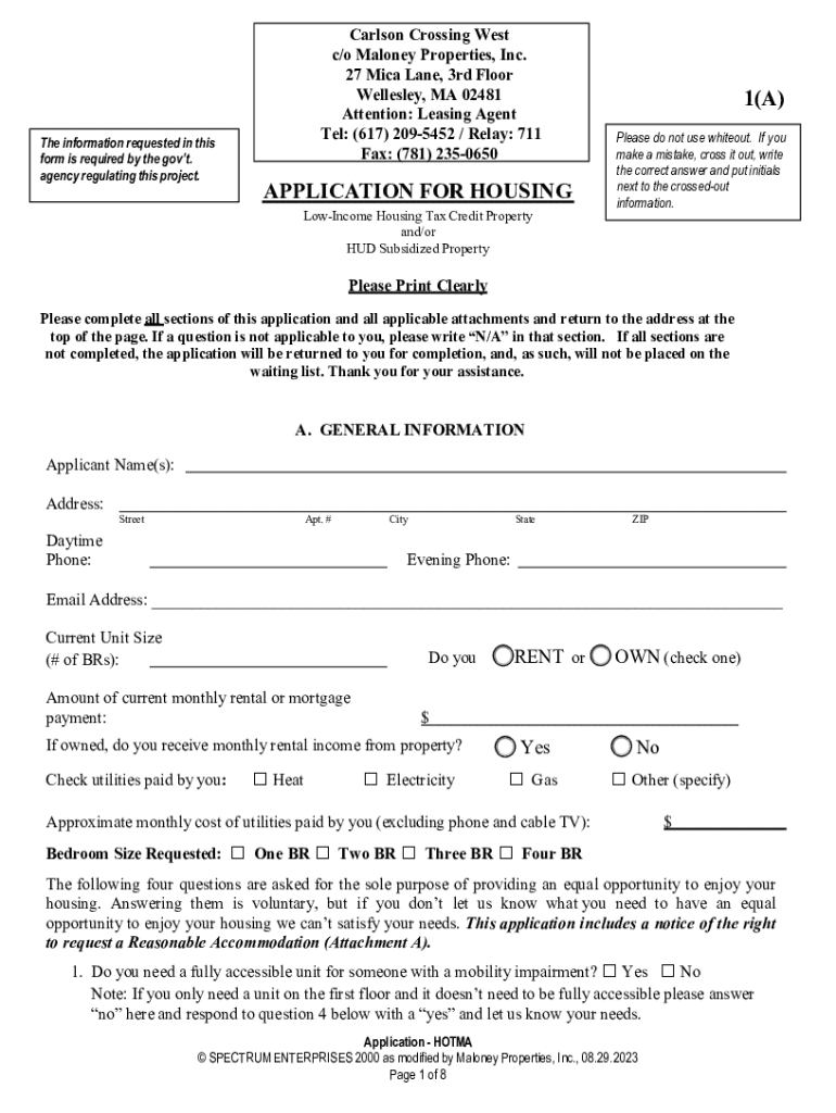 Fillable Online 1 ROSB c/o Maloney Properties, Inc. 27 Mica Lane ...