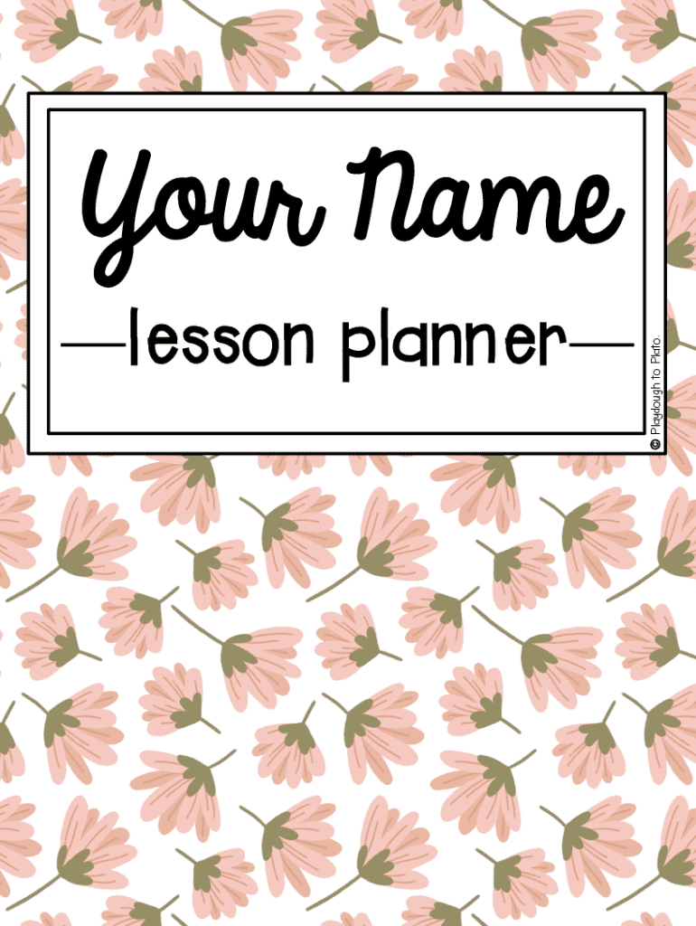 Fillable Online Lesson Plan Binder 23-24 - Vertical Fax Email Print ...