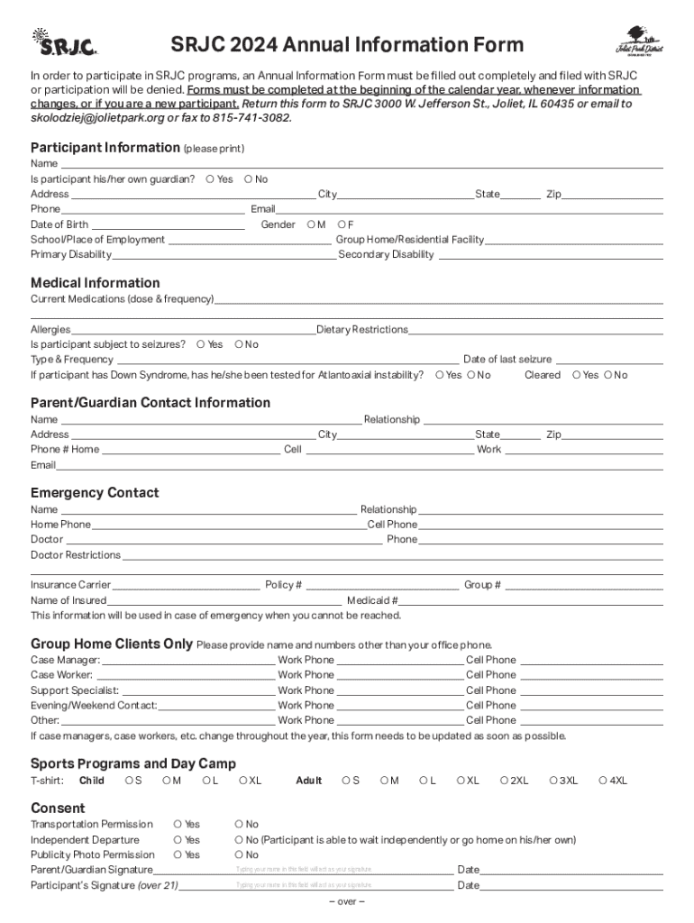Fillable Online SRJC Registration Form Fax Email Print - pdfFiller