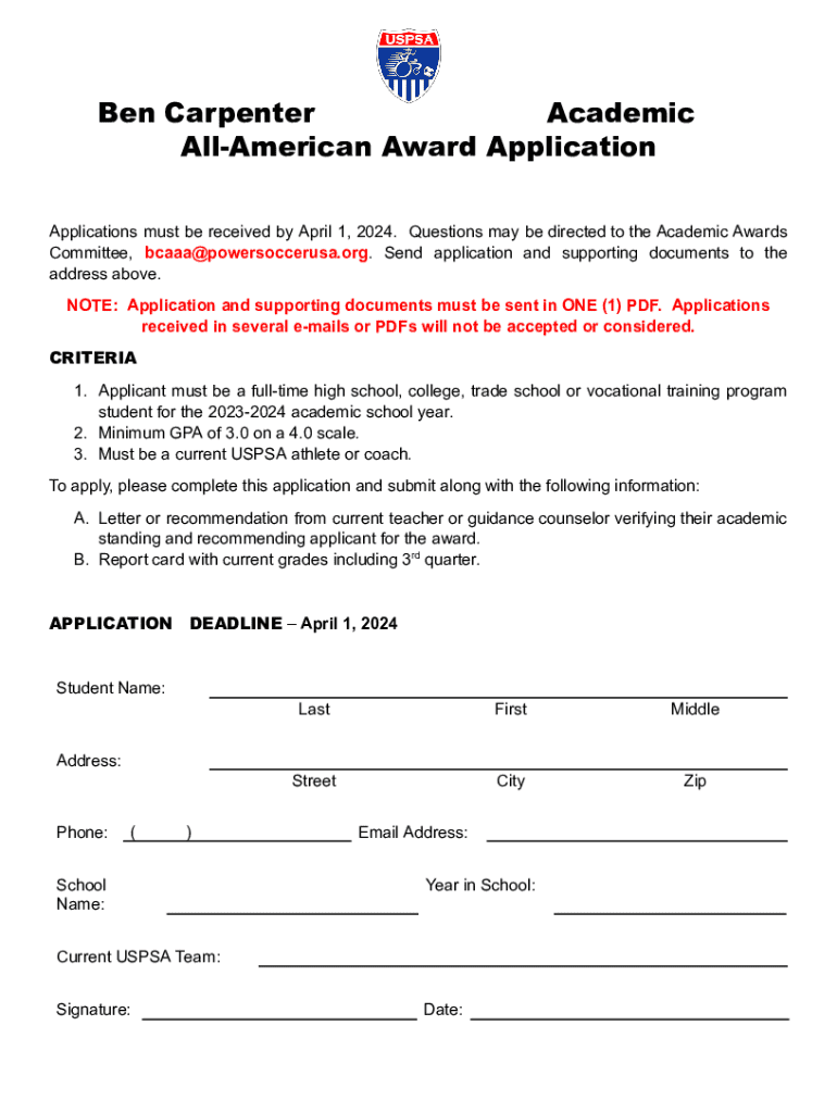 Fillable Online Team USA honors Ben Carpenter, a giant of the sport Fax ...