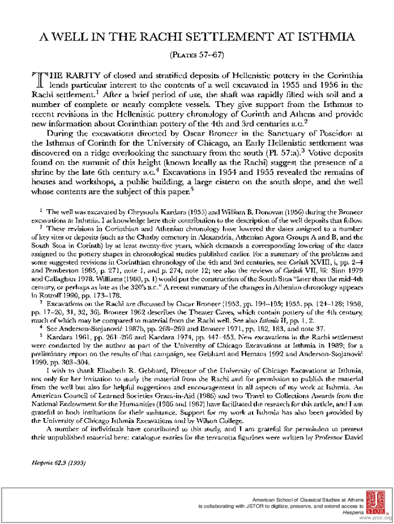 Fillable Online Susan I. Rotroff: Hellenistic Pottery. The Plain Wares ...