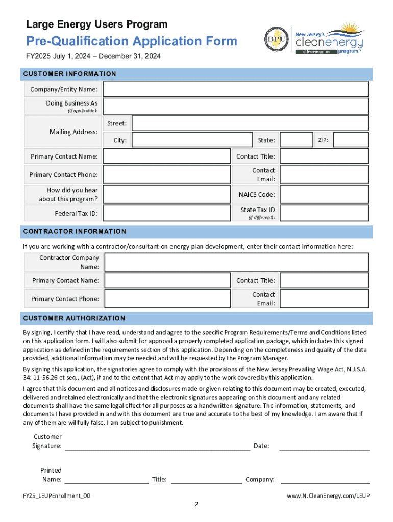 Fillable Online Pre-Qualification Application for High Voltage Electrical ... Fax Email Print ...