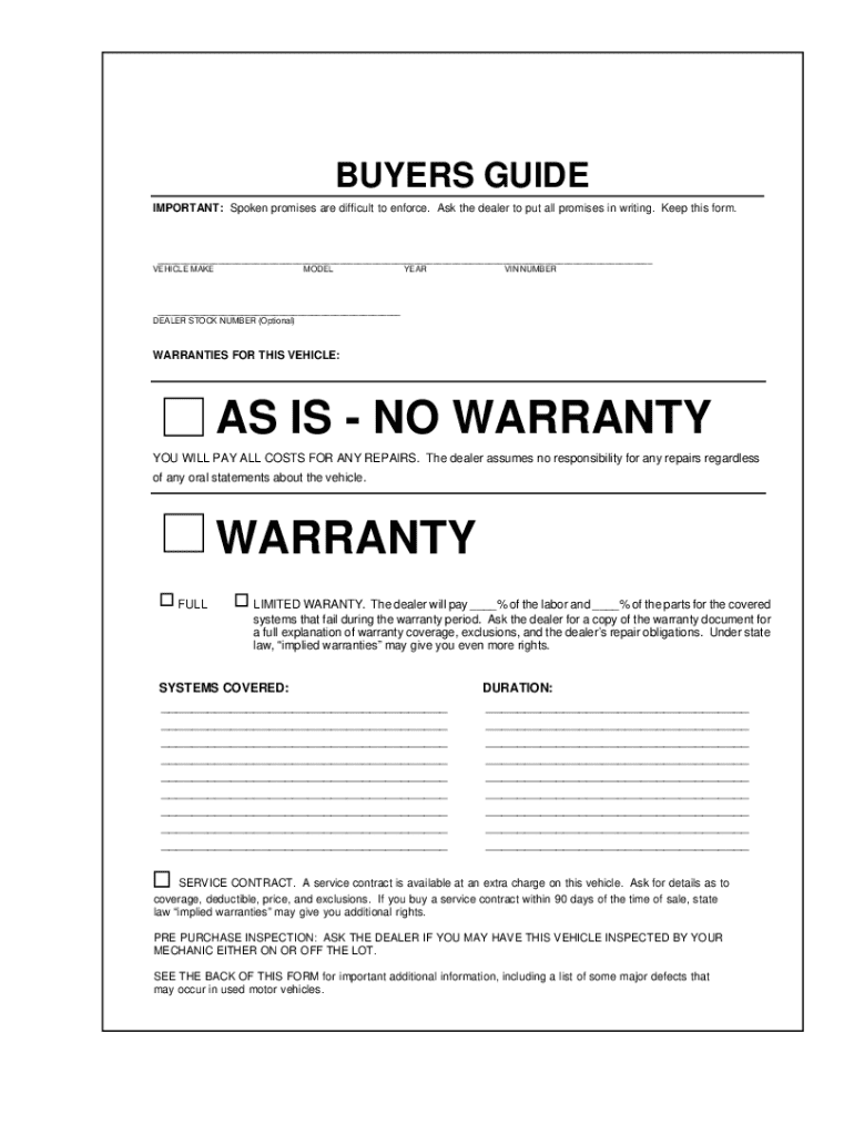 Fillable Online Buyers Guide Pdf - Fill Online, Printable, Fillable, Blank ... Fax Email Print ...