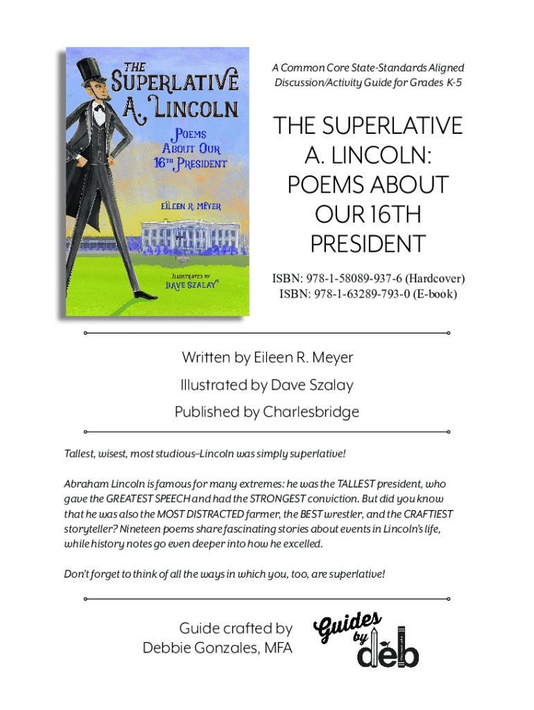 Fillable Online The Superlative A. Lincoln: Poems About Our 16th ...