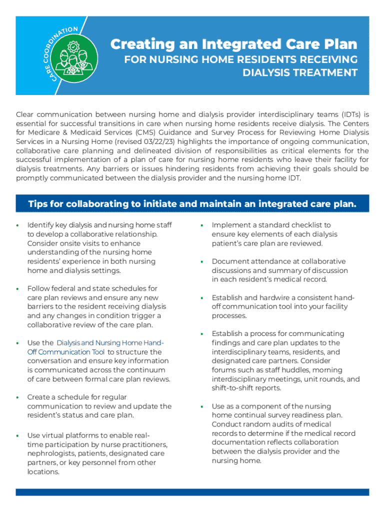 Fillable Online CMS Releases New Rules on Dialysis Care in Nursing Homes Fax Email Print - pdfFiller