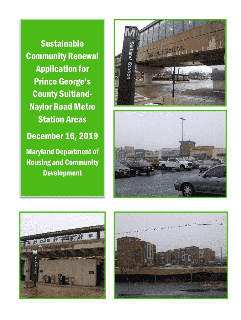Fillable Online Sustainable Community Action Plan. Suitland-Naylor Road ...