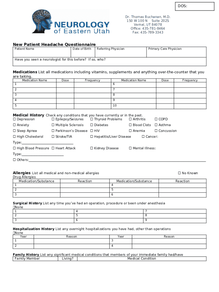 New Patient Questionnaire - Ashley Regional Medical Group Doc Template | pdfFiller