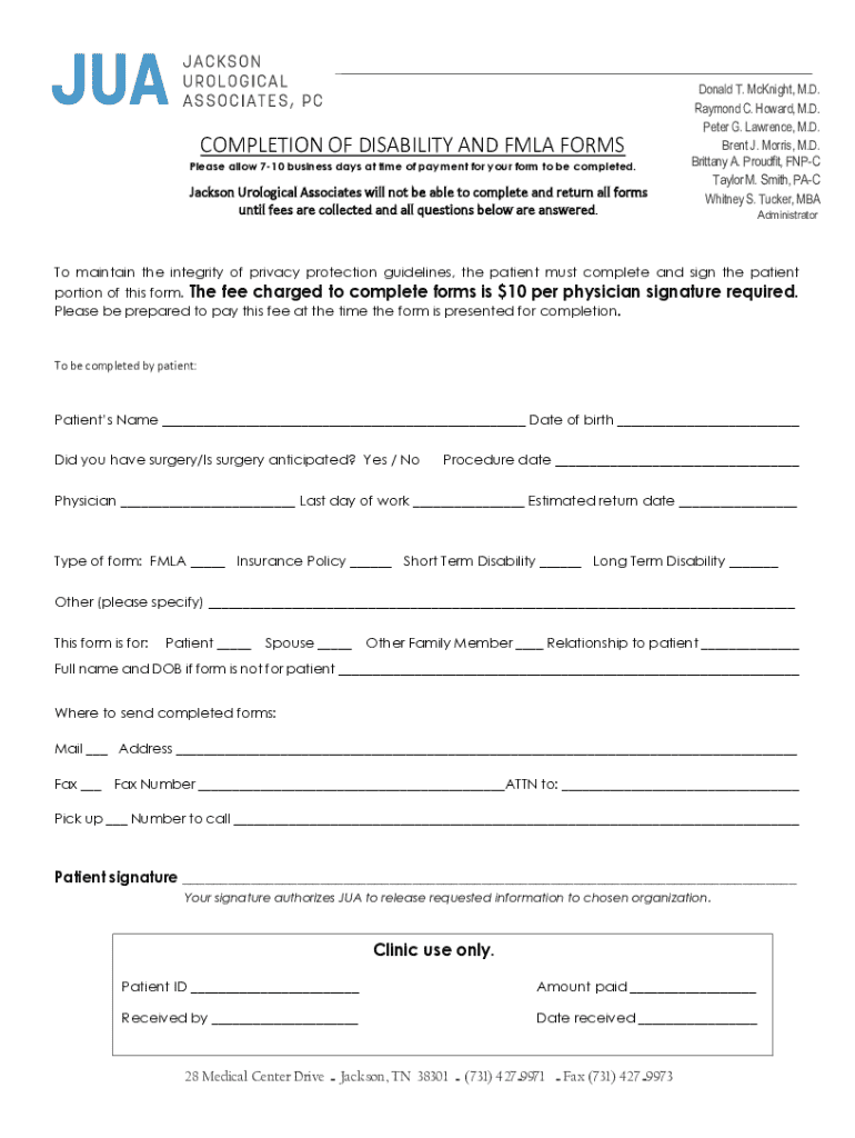 Fillable Online FMLA Patient Questionnaire Fax Email Print - pdfFiller