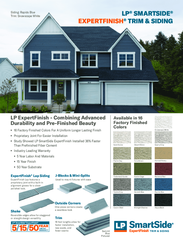 Fillable Online 5/4 ft. x 8 ft. x 16 ft. LP SmartSide Expertfinish ...