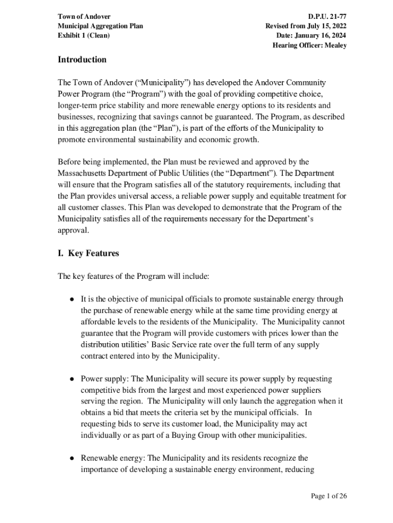 Fillable Online State DPU OKs Andover power-pooling plan Fax Email Print - pdfFiller