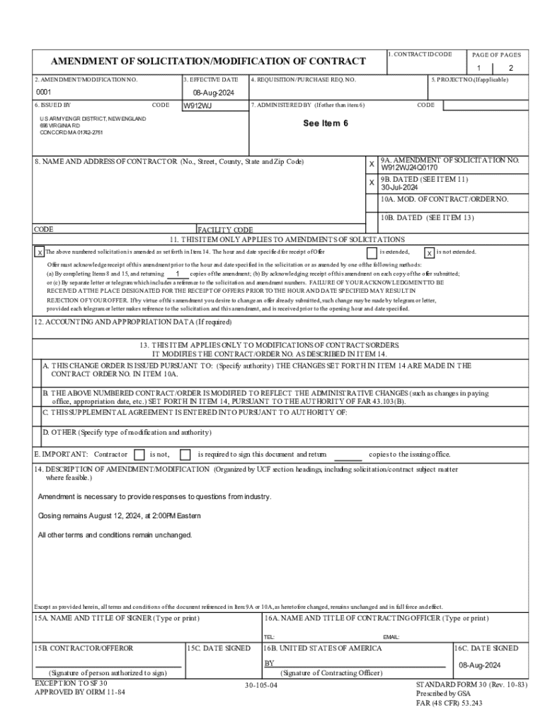 Fillable Online WFH205.txt - US Army Corps of Engineers, New England ...