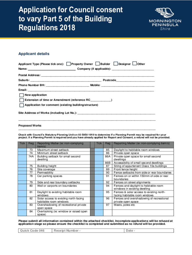 Fillable Online Report and Consent Part 5 Application Form Fax Email Print - pdfFiller