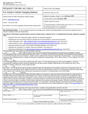 Request for Ination (RFI) Electric Vehicle Charging ... Doc Template ...