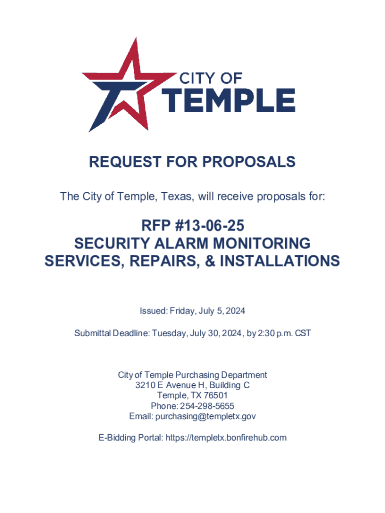 Fillable Online Request for Proposal for Best Value Contract to Replace ... Fax Email Print ...