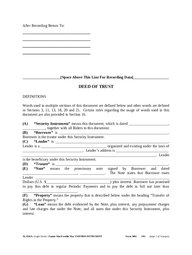 Deed Of Trust Utah - Fill Online, Printable, , Blank ... Doc Template | pdfFiller