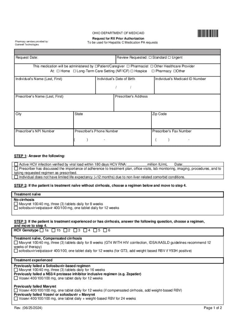 Fillable Online Hepatitis CCRD Prior Authorization Form Fax Email Print ...