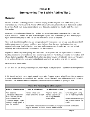 What Is the Difference Between Tier 1 and Tier 2 in MTSS? Doc Template ...