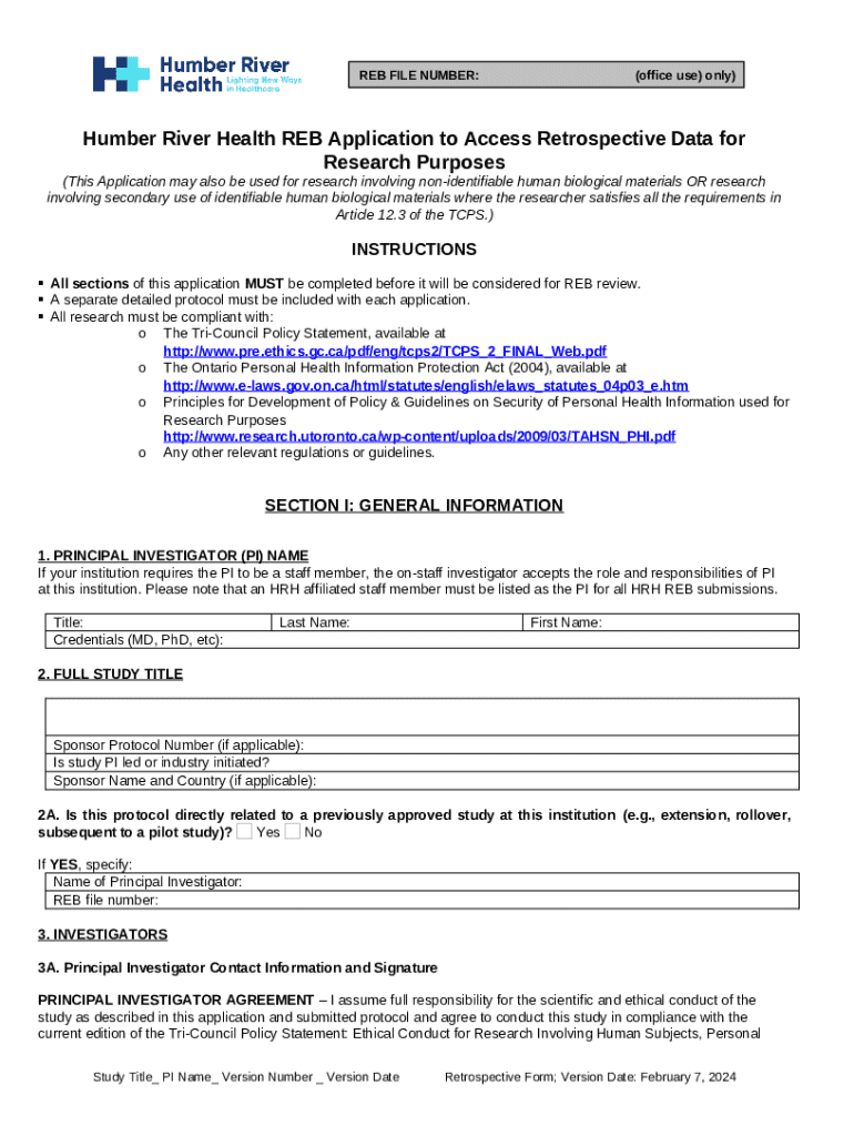 Do I need REB approval to do research with secondary data? Doc Template ...