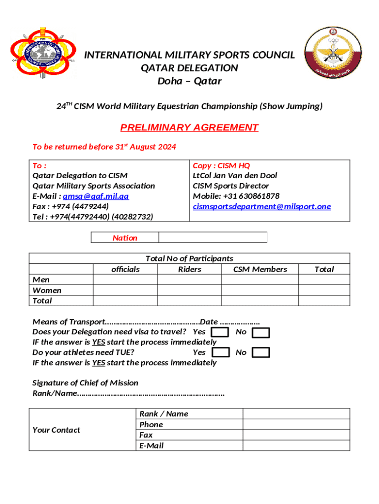 Qatar parachute jump team win gold medal in CISM World ... Doc Template ...