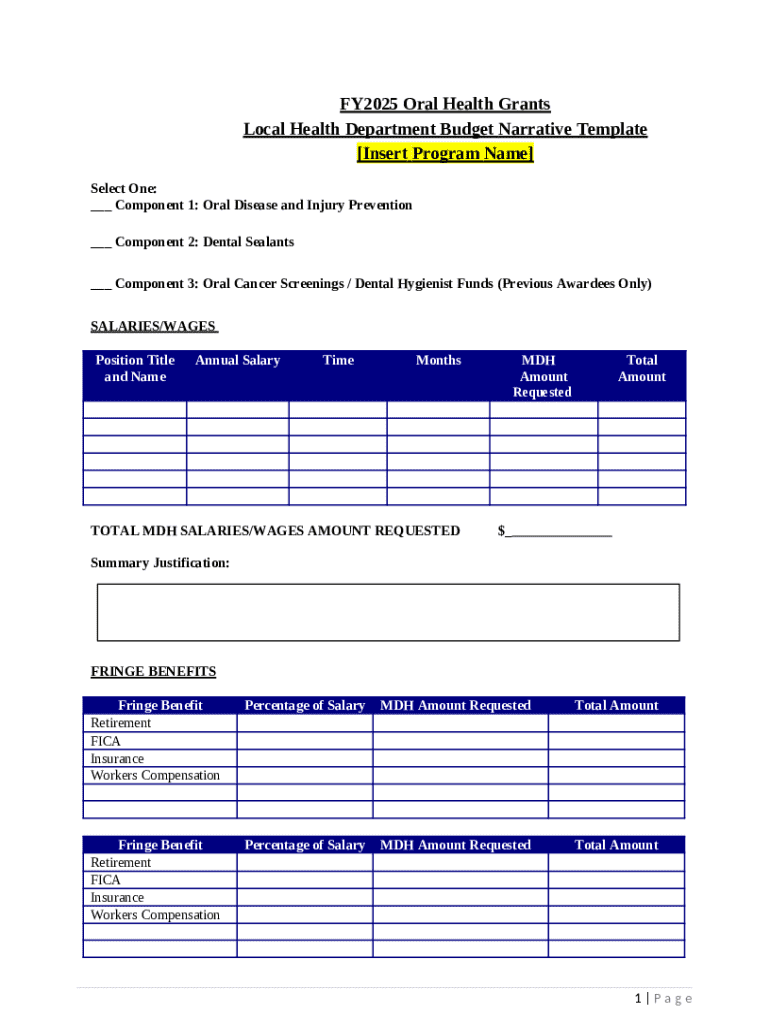 FY 2025 SAC Sample Budget Narrative Doc Template | pdfFiller