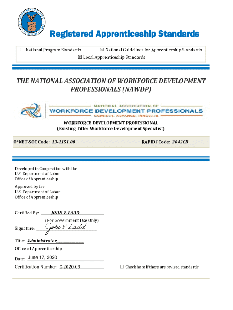 Fillable Online Local Apprenticeship Standards Fax Email Print - pdfFiller