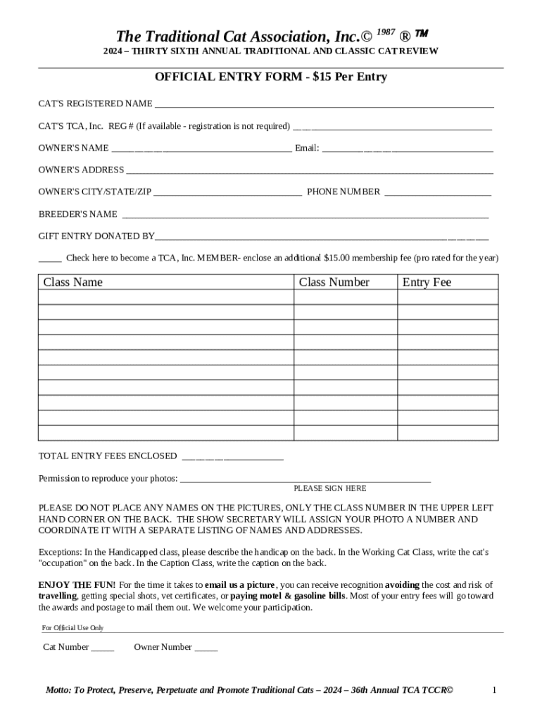 THE TCA REGISTRY MANUAL Doc Template | pdfFiller