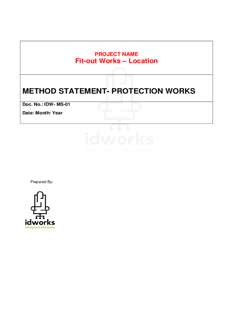 Fillable Online Method Statement for Protection Works in Fit-out Projects 2023 Fax Email Print ...