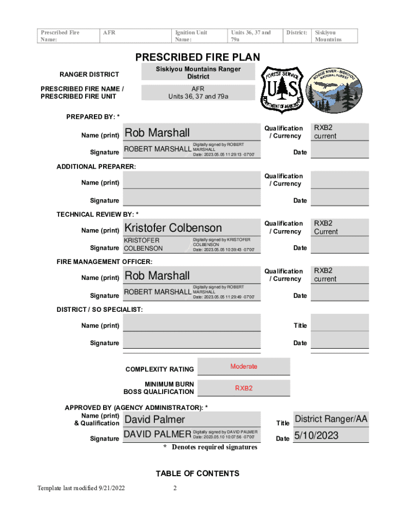 Fillable Online USDA Forest Service Region 6 Umpqua National Forest Fax ...