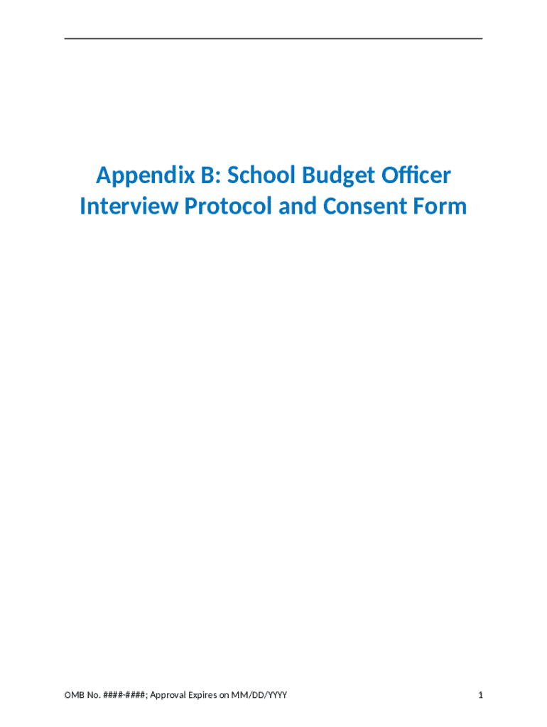 Chapter: Appendix B: Sample Interview Protocol Doc Template | pdfFiller
