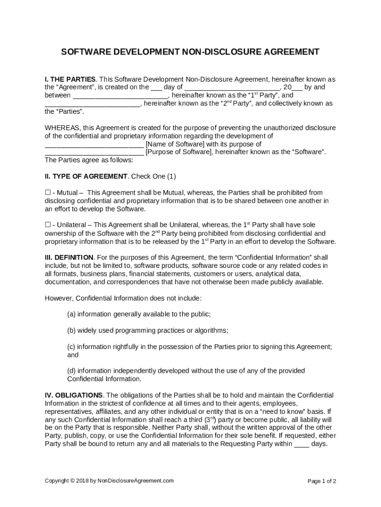 vendor confidentiality and non-disclosure agreement Doc Template | pdfFiller