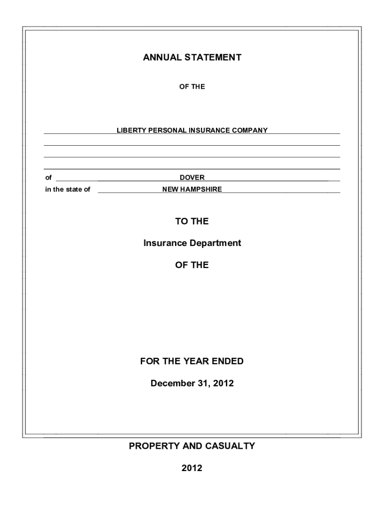 Fillable Online ABSTRACT OF STATEMENT FOR THE YEAR ENDING ... Fax Email ...