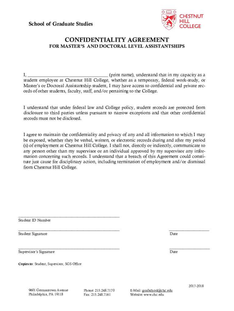 Fillable Online Chestnut Hill College - Statement of Accreditation ...