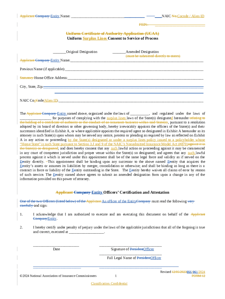 Domestic Surplus Lines Insurer Application SL-112. ... Doc Template | pdfFiller
